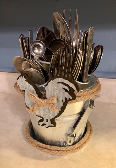 How | to | Make | Chicken Feeder | Silverware Caddy | Farmhouse | Frugal